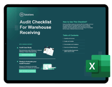 Audit Checklist For Warehouse Receiving