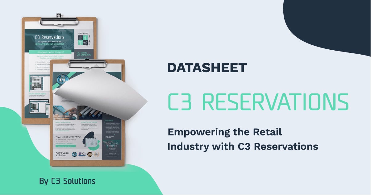 C3 Reservations Appointment Scheduling System Datasheet